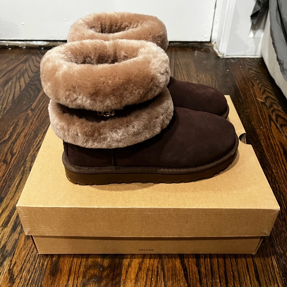 Ugg Fluff Mini Belted Boots - Gem